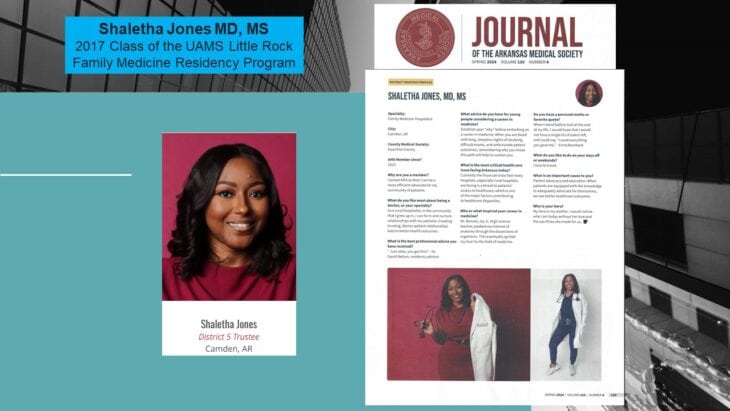 Shaletha Jones MD, MS Featured in Journal | UAMS Department of Family ...